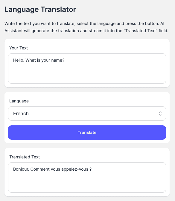 Language Translator
